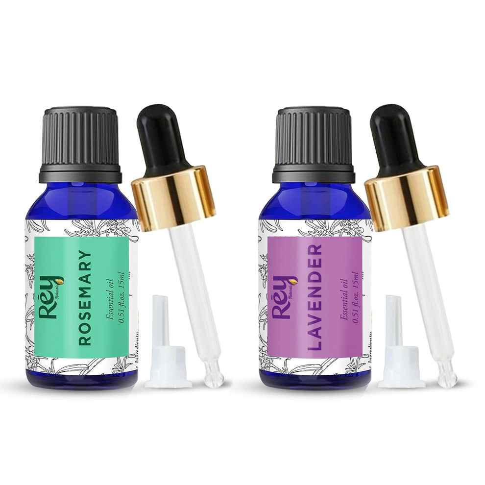Rey Naturals® Lavender oil & Rosemary essential oils - Pure 100